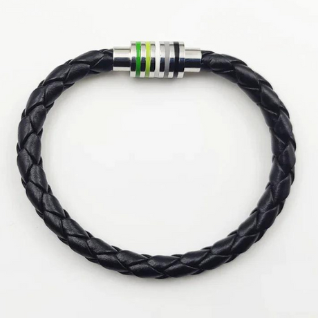 Transgender Pride Leather Rope Bracelet - PRIDE MODE